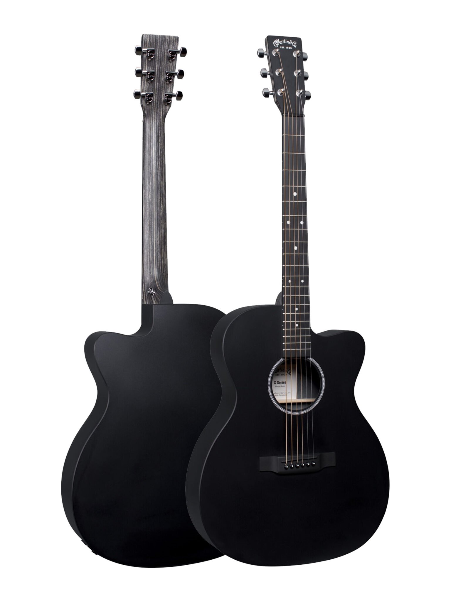 Martin OMC-X1E-01 HPL Semi Acoustic Guitar-Black - Dagna Music