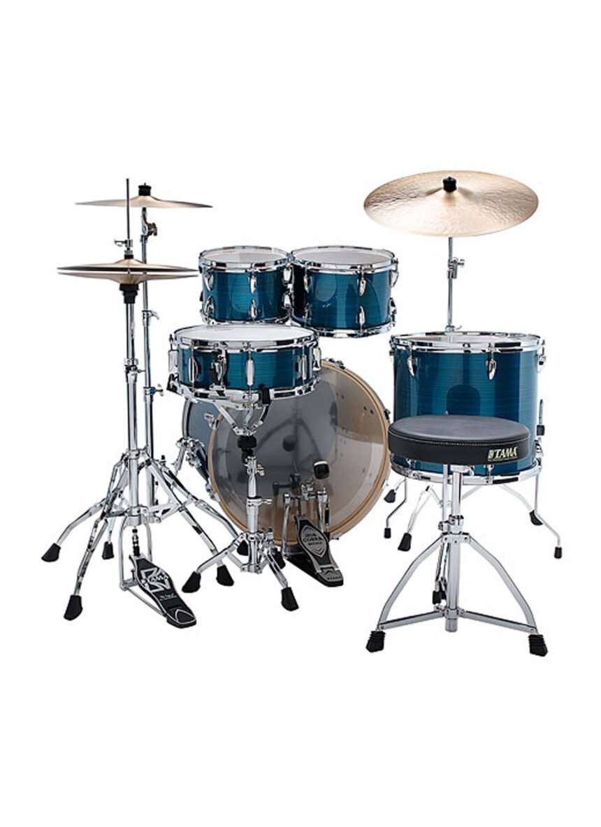 Tama Imperialstar IP52H6W-HBK 5-Pieces Acoustic Drum Kit - Hairline ...